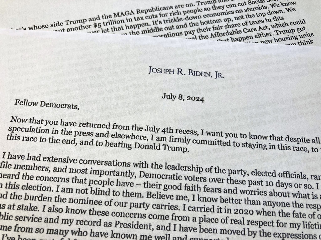 Read the letter President Biden sent to House Democrats telling them to ...